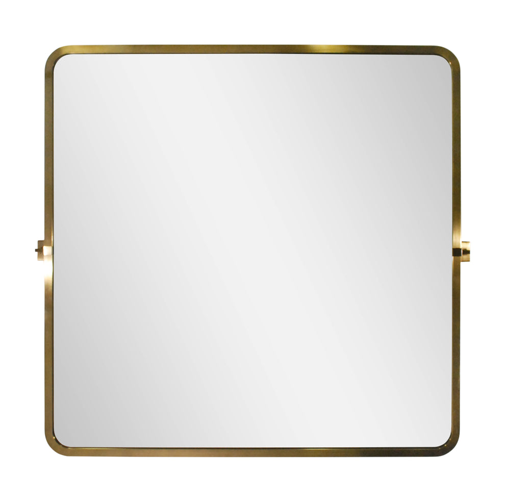 30080 - Custom vanity mirror with radius corners, shown in plated ...