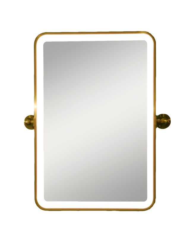 16049 - Liza | Backlit mirror at guestroom vanity – Mirror Image